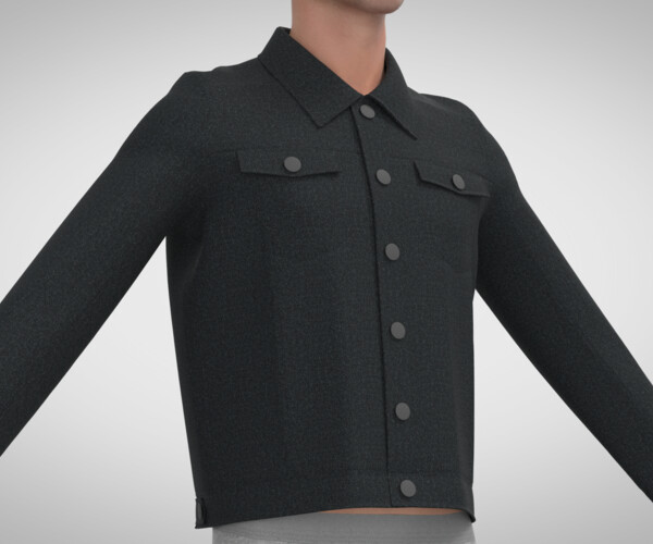 ArtStation - Denim Jacket, Marvelous Designer, Clo3D, +fbx, +obj | Game ...