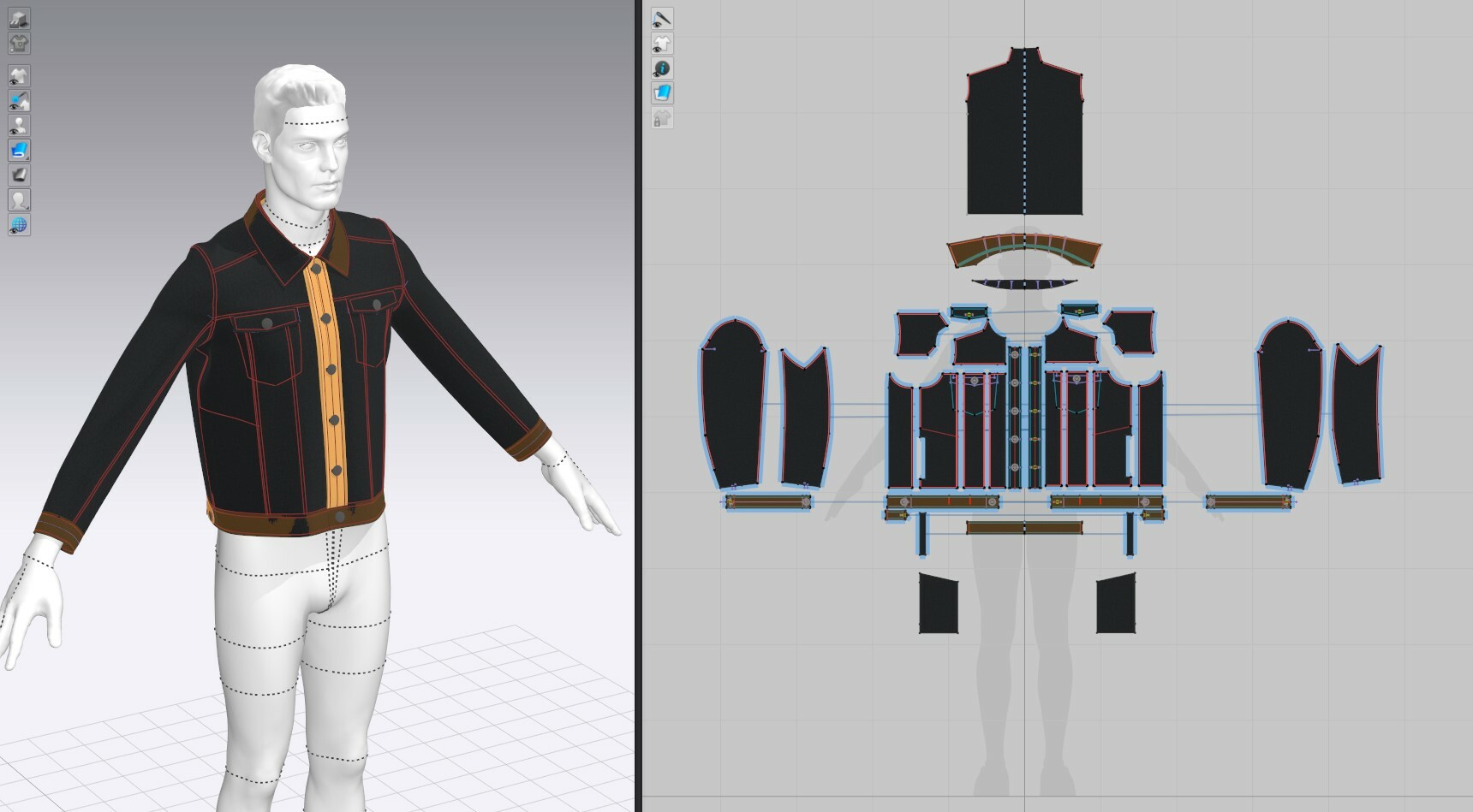 ArtStation - Denim Jacket, Marvelous Designer, Clo3D, +fbx, +obj | Game ...