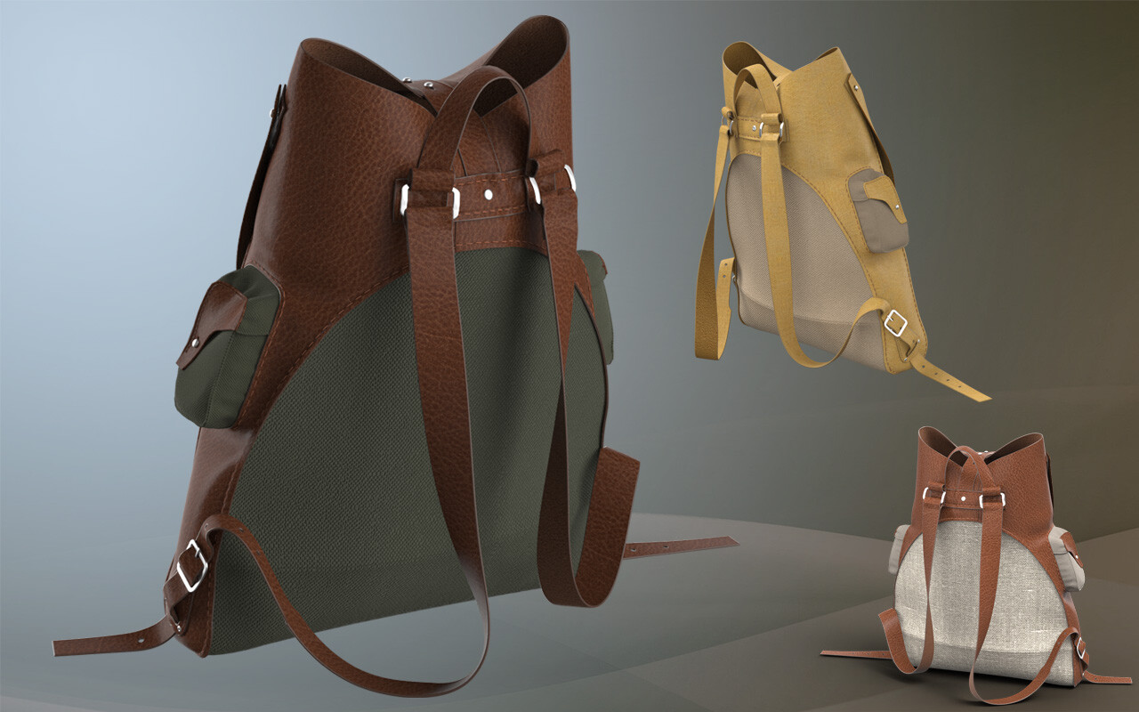 ArtStation - Backpack Marvelous Designer project | Game Assets