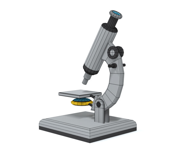 ArtStation - Low Poly Cartoon Microscope | Game Assets