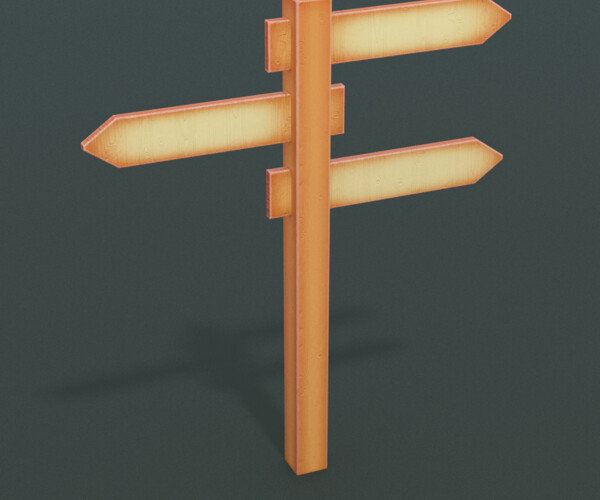 ArtStation - Signposts textured low-poly game ready assets pack | Game ...