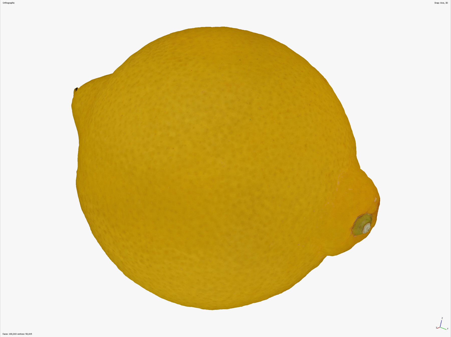 ArtStation - LEMON FRUIT 3D MODEL - LOW POLY \ HIGH POLY - CROSS ...