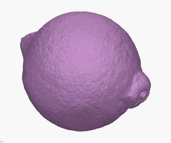 ArtStation - LEMON FRUIT 3D MODEL - LOW POLY \ HIGH POLY - CROSS ...