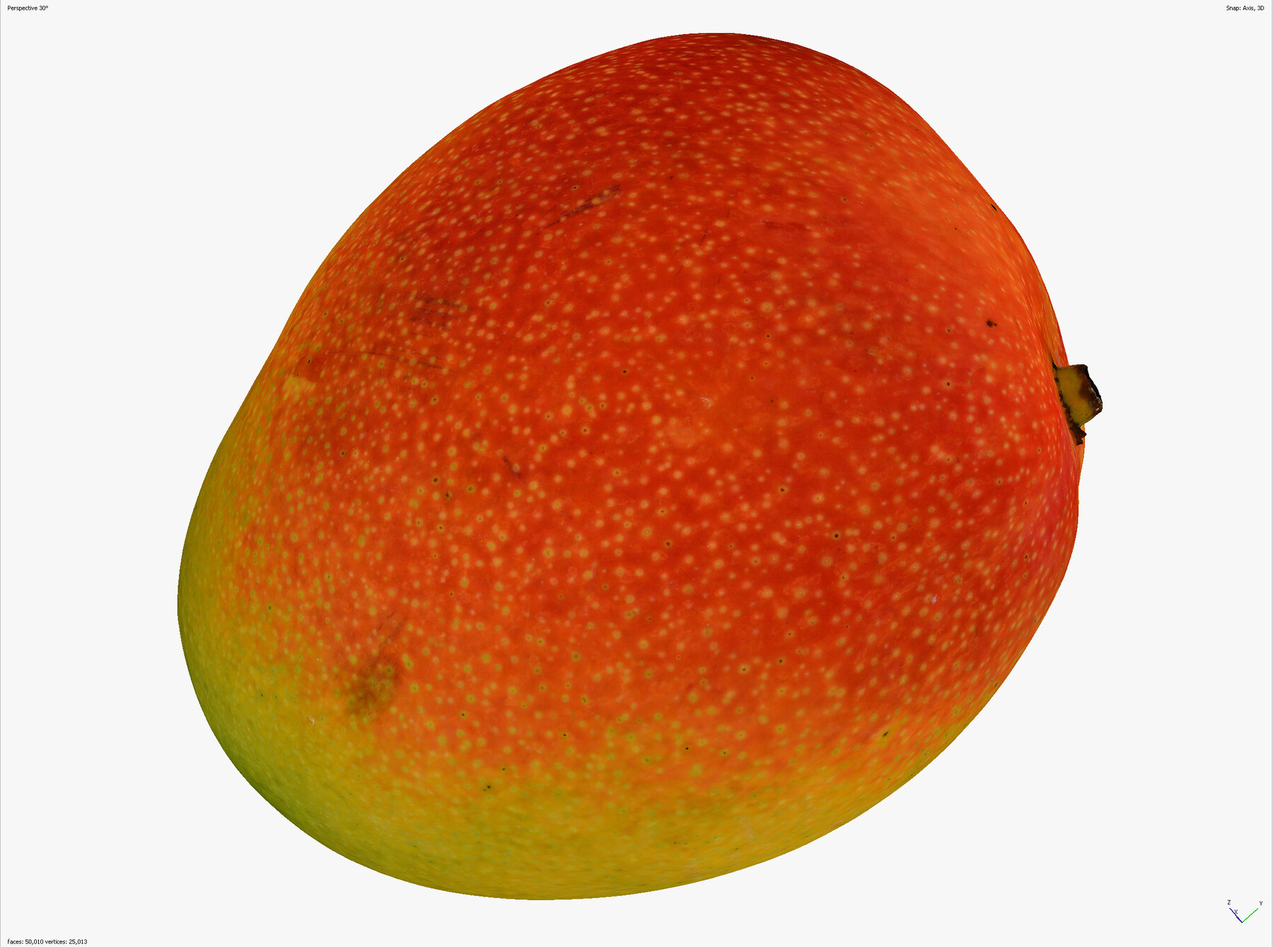 ArtStation - MANGO FRUIT 3D MODEL - LOW POLY \ HIGH POLY - CROSS ...