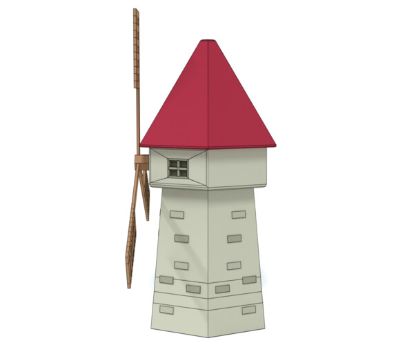 ArtStation - Low Poly Cartoon Windmill | Game Assets