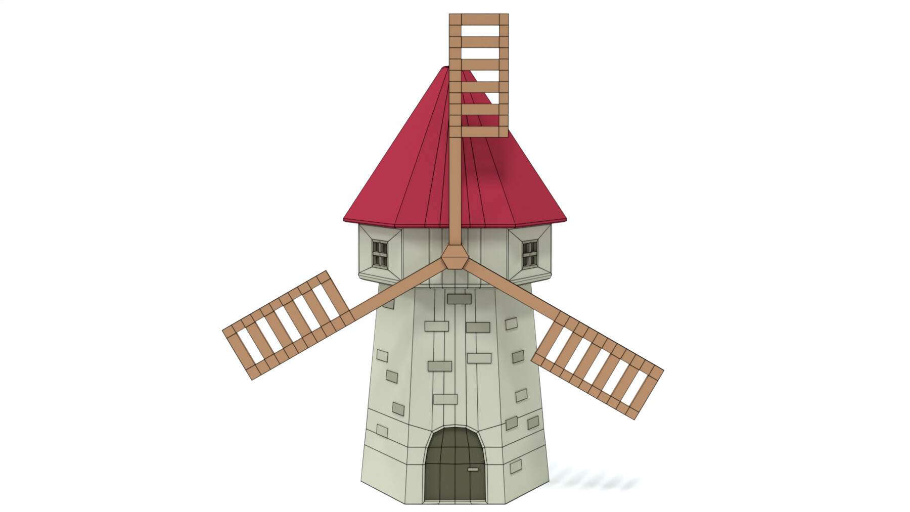 ArtStation - Low Poly Cartoon Windmill | Game Assets