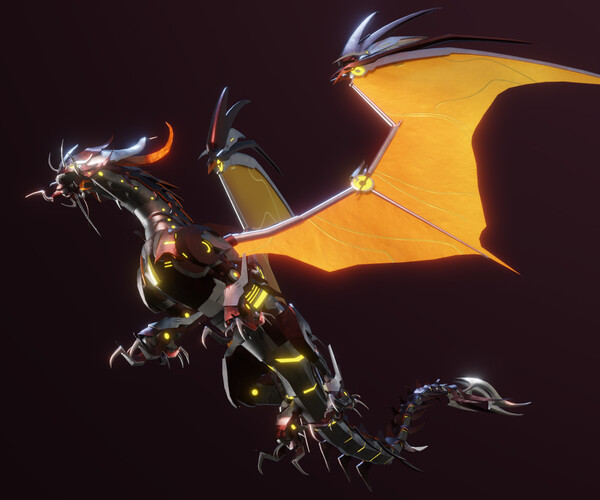 ArtStation - Predaking Transformers Prime Mecha Dragon Rig | Game Assets