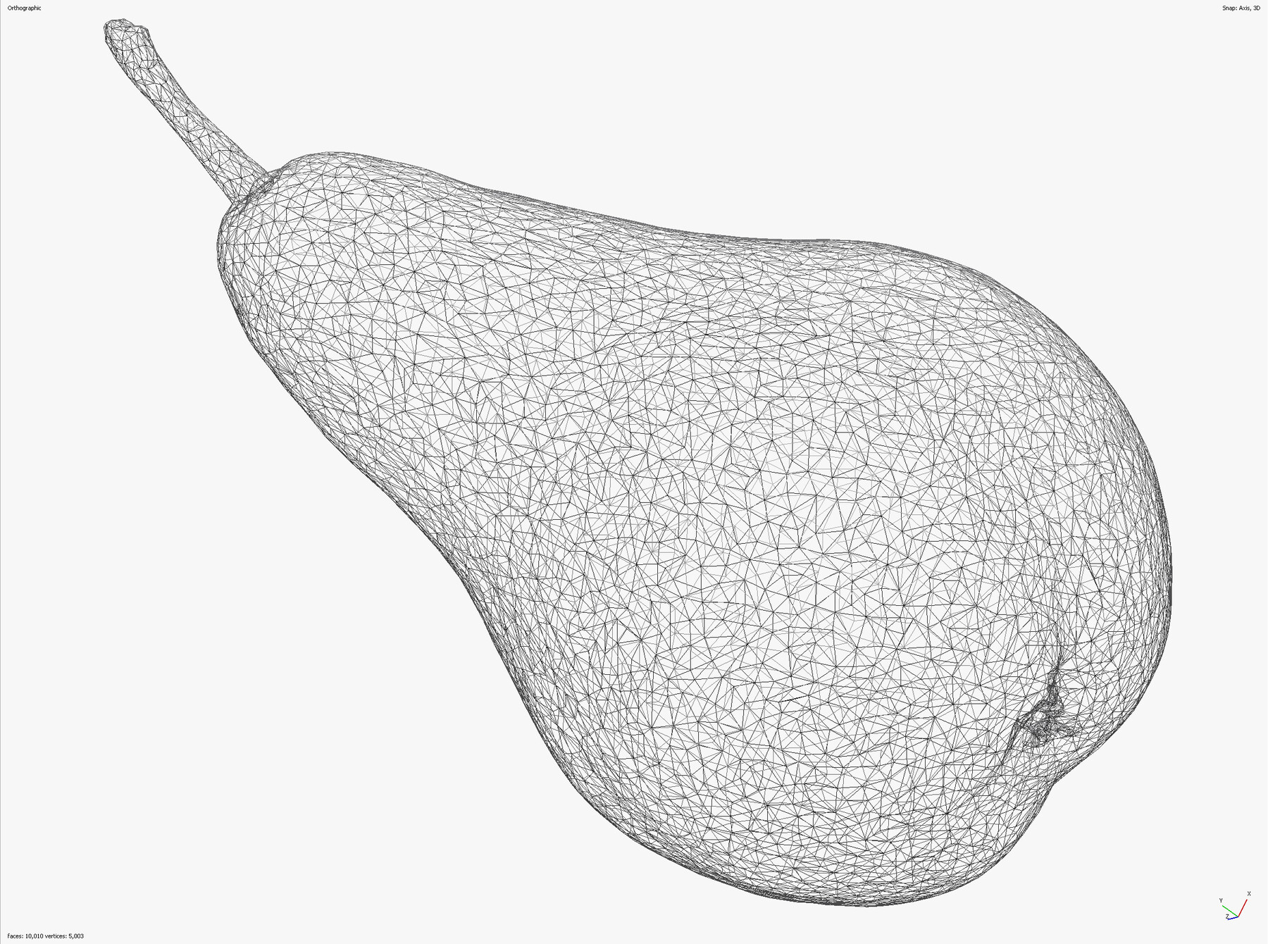 ArtStation - PEAR FRUIT #2 LOW POLY \ HIGH POLY 3D MODEL - CROSS ...