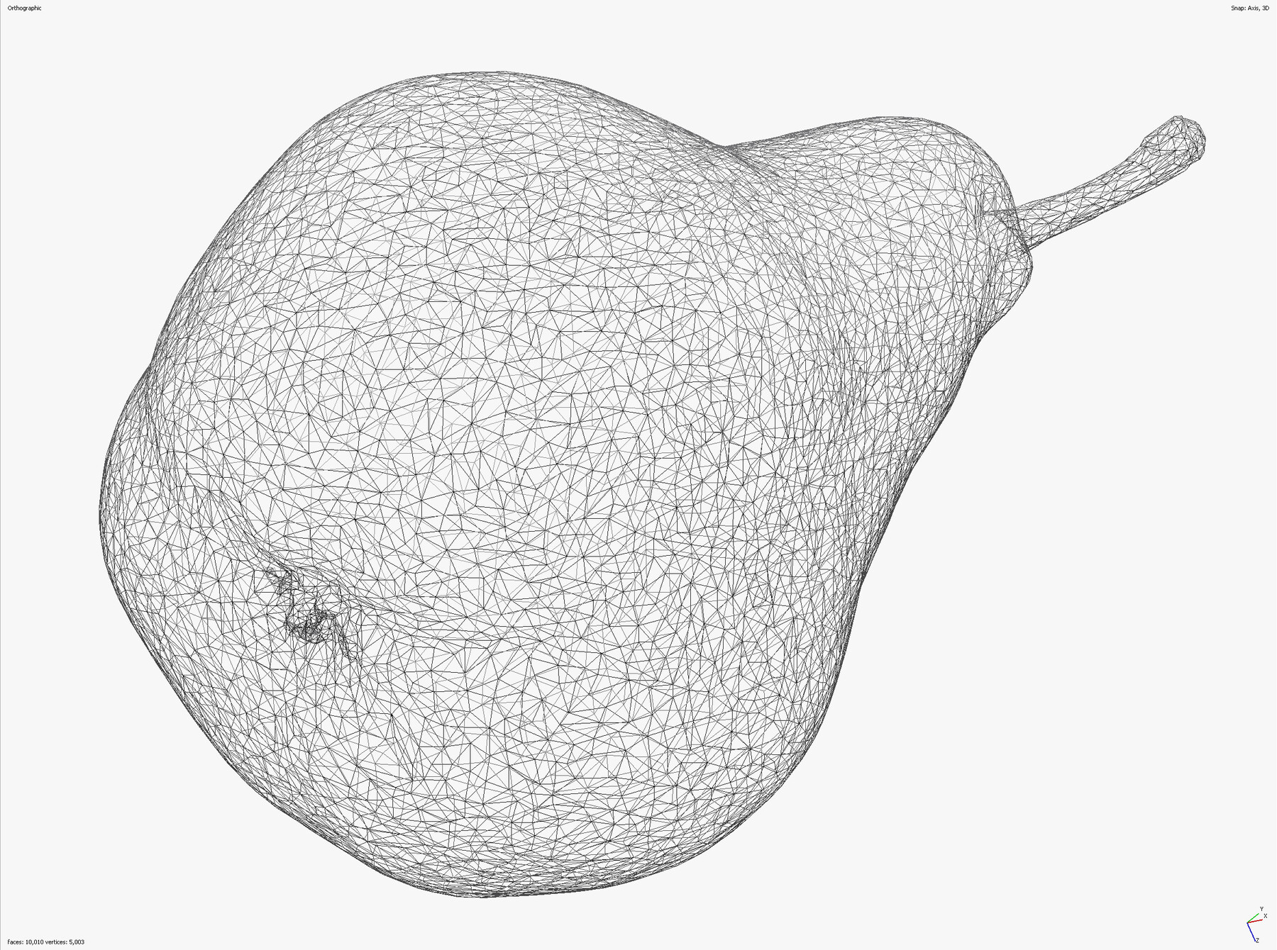 ArtStation - PEAR FRUIT #2 LOW POLY \ HIGH POLY 3D MODEL - CROSS ...