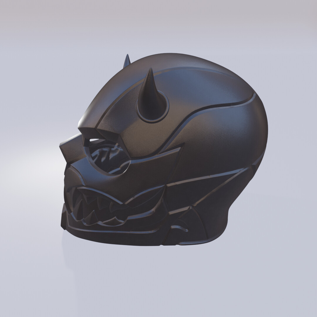 ArtStation - Printable Devil Helmet 3D model | Game Assets