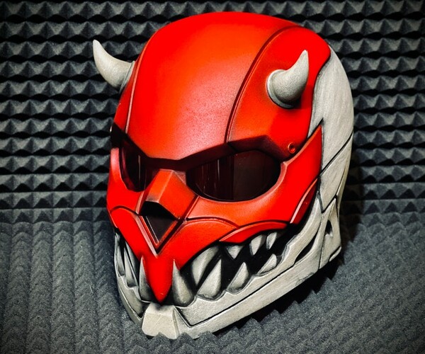 ArtStation - Printable Devil Helmet 3D model | Game Assets