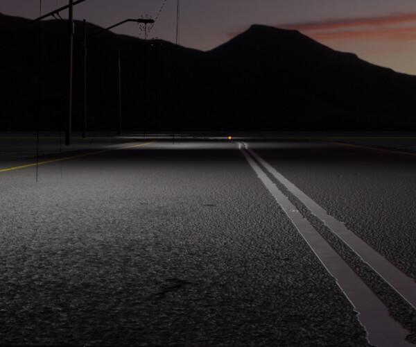 ArtStation - REALISTIC ROAD BLENDER MODEL | Game Assets