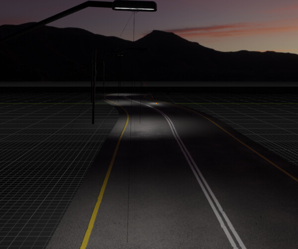 ArtStation - REALISTIC ROAD BLENDER MODEL | Game Assets