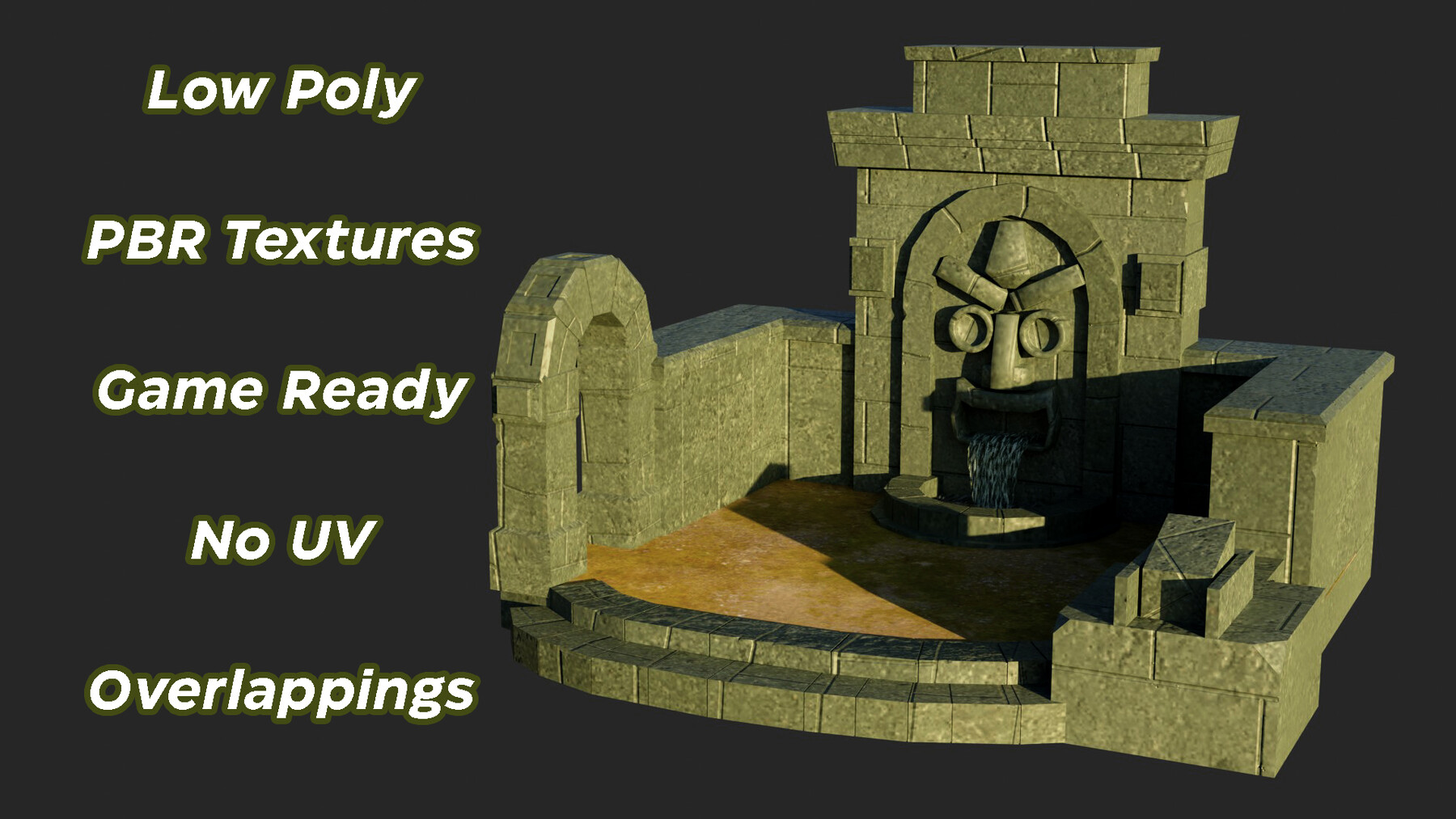 ArtStation - Simple Water fall Game Environment - Game Ready - PBR ...