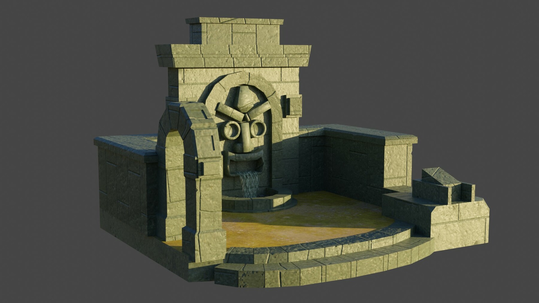 ArtStation - Simple Water fall Game Environment - Game Ready - PBR ...