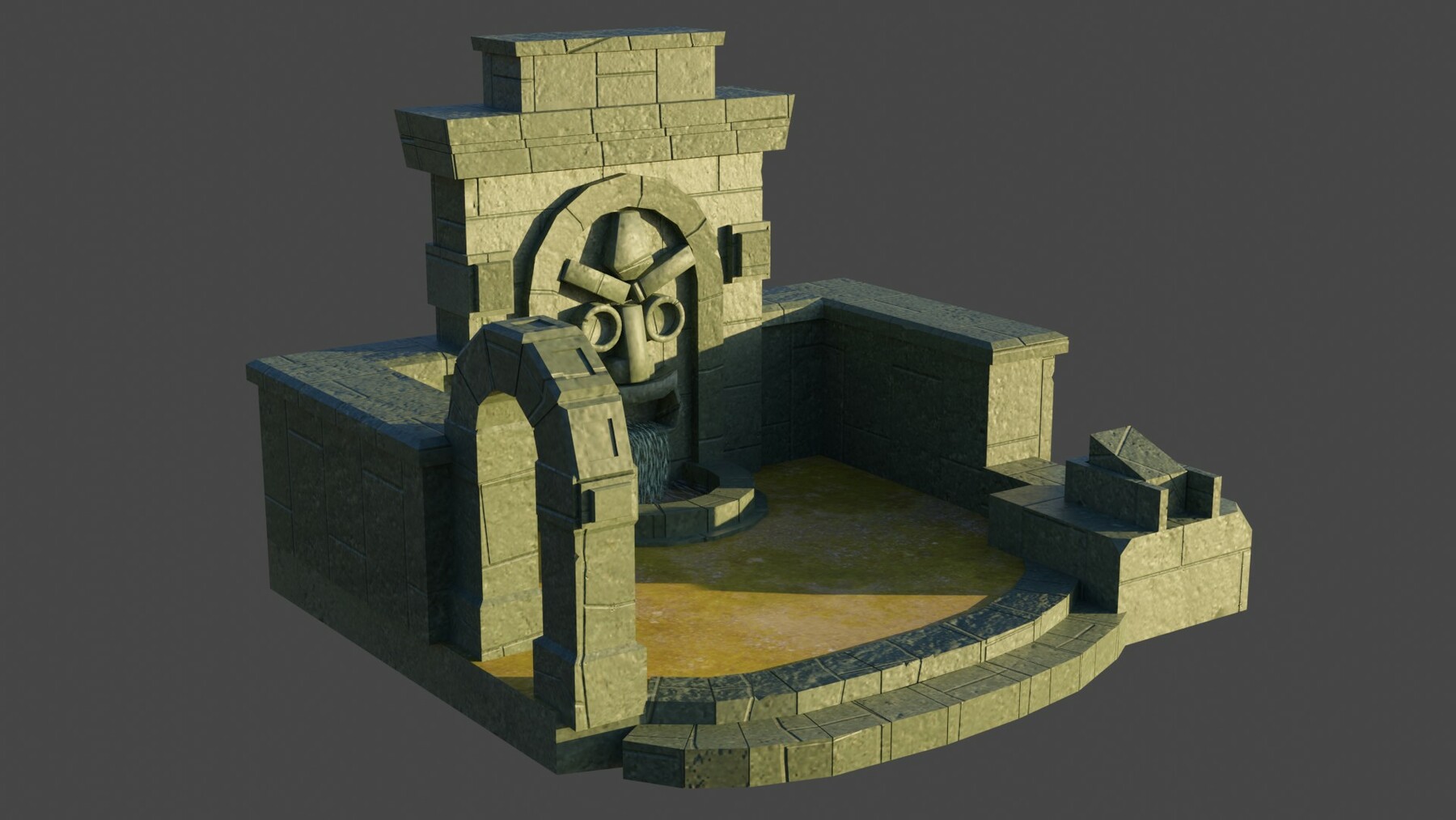 ArtStation - Simple Water fall Game Environment - Game Ready - PBR ...