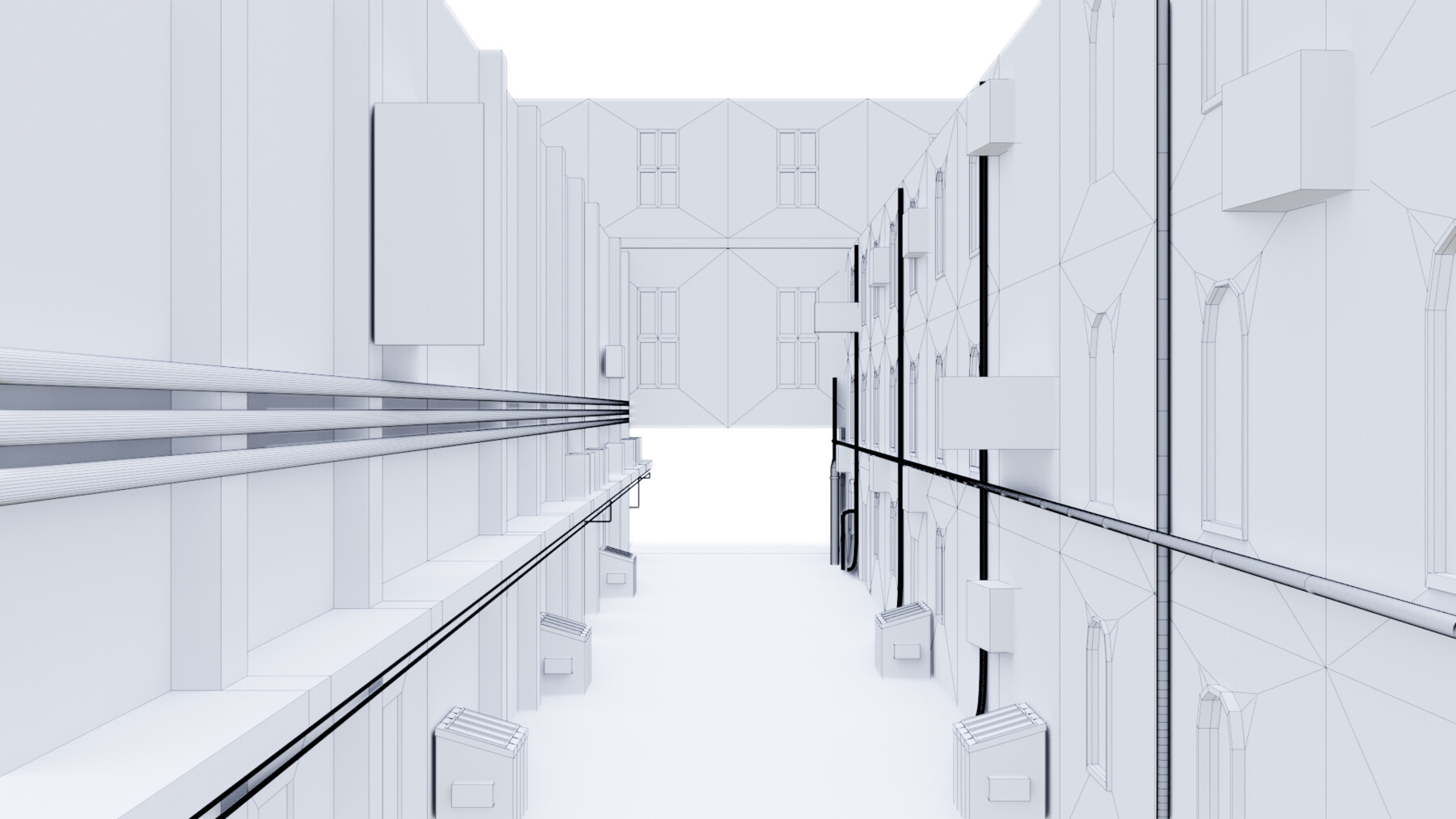 ArtStation - Urban Alley - Low Poly - Game Ready | Game Assets