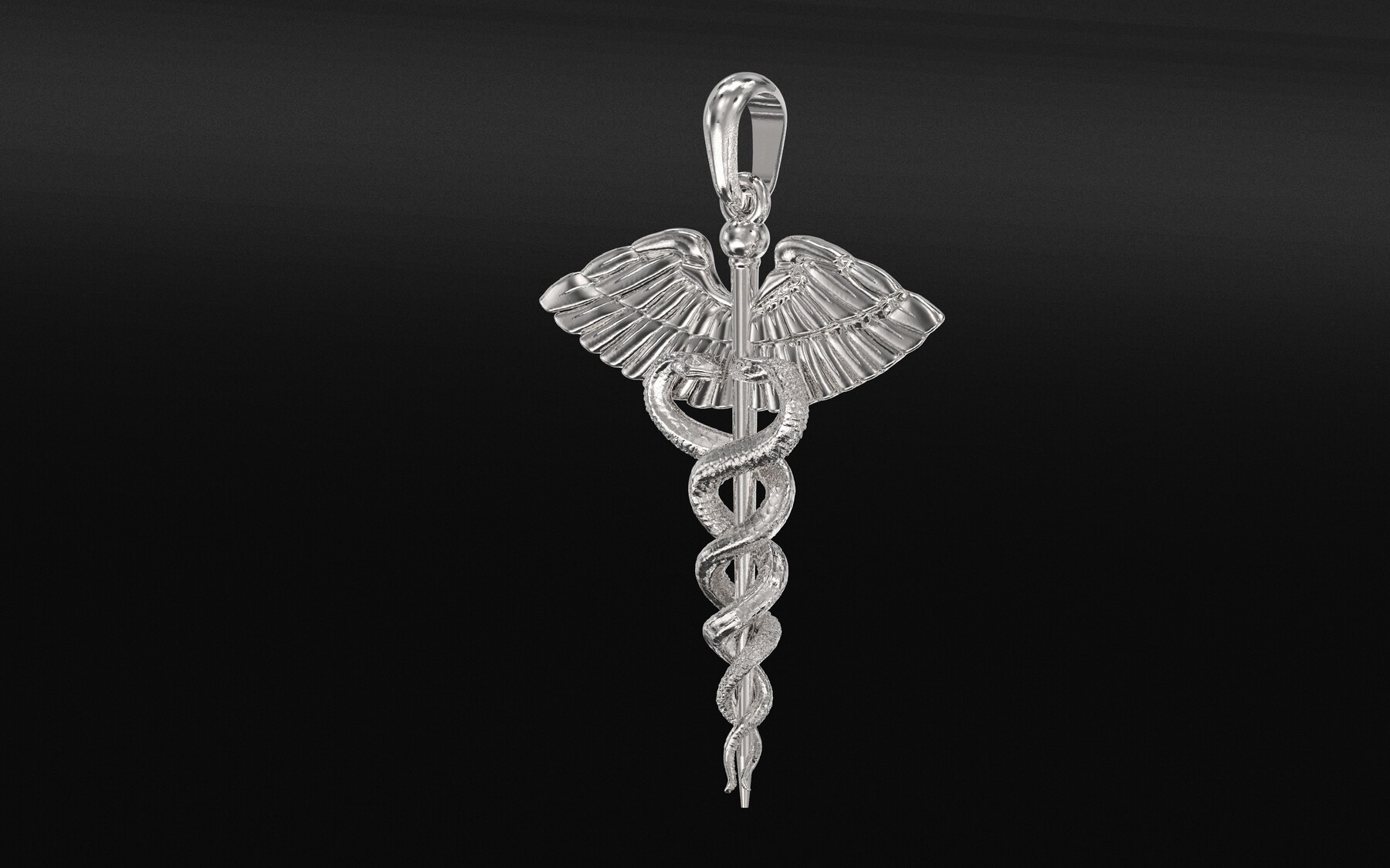 ArtStation - New caduceus pendant | Artworks