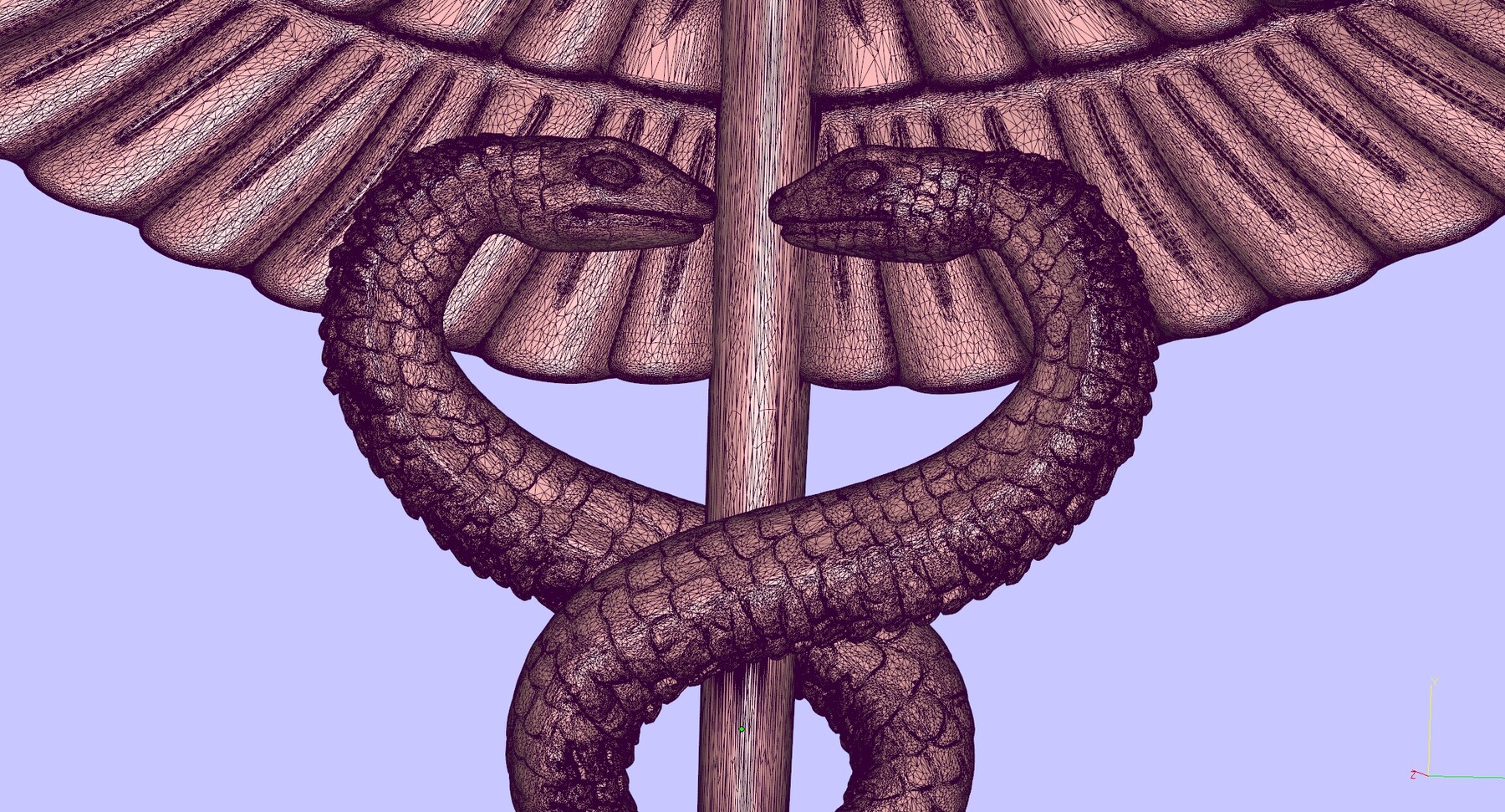 ArtStation - New caduceus pendant | Artworks