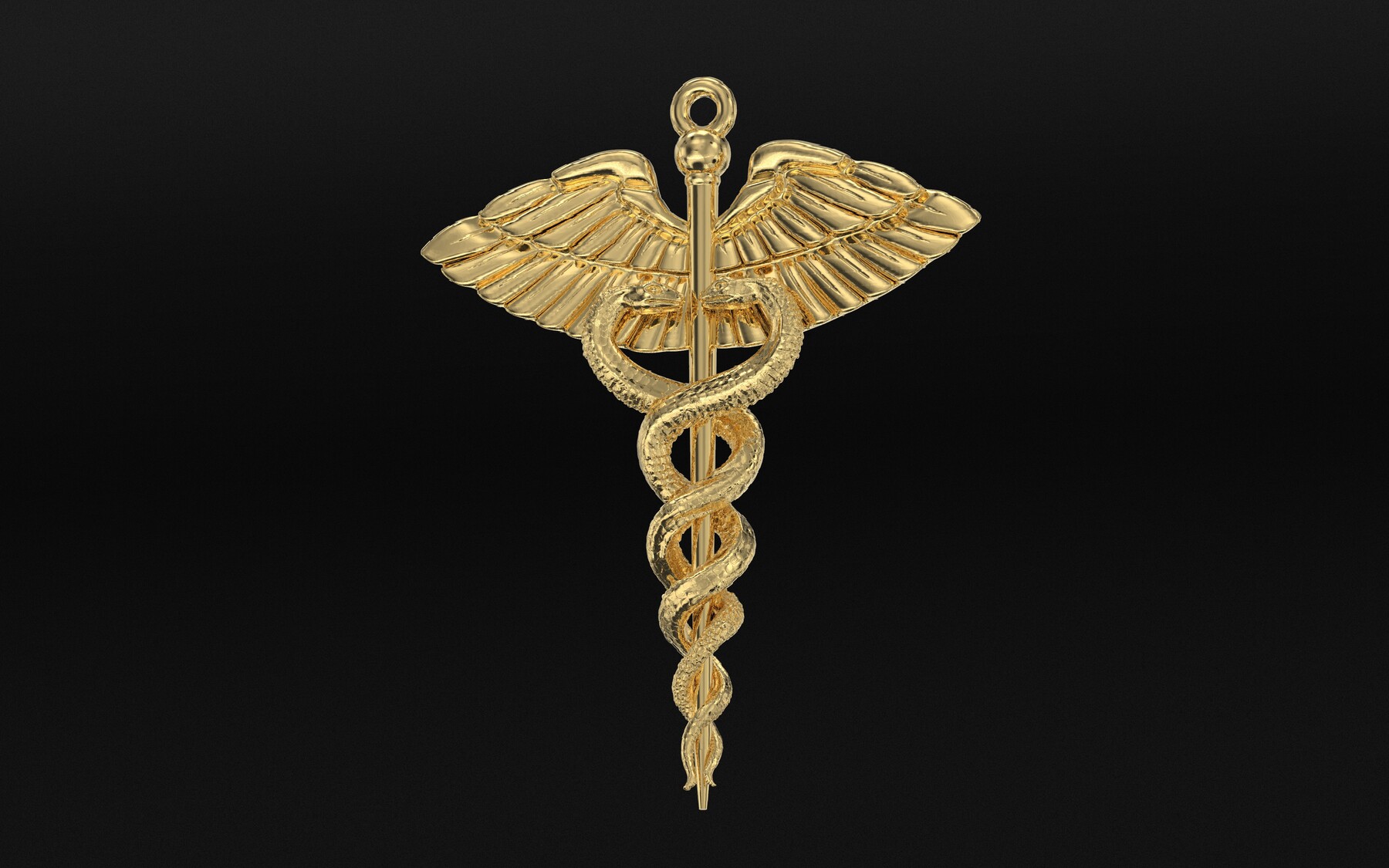 ArtStation - New caduceus pendant | Artworks