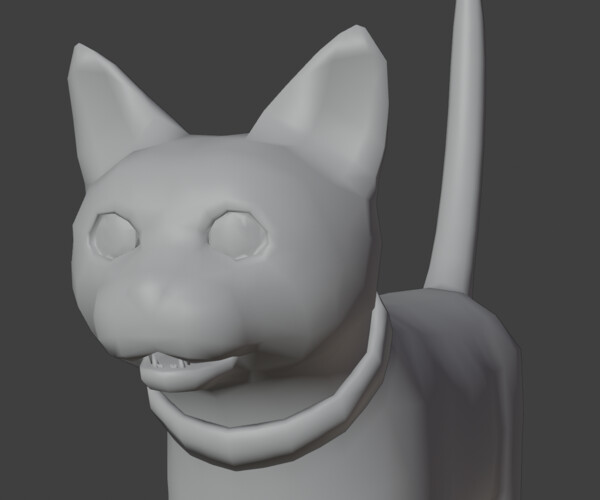 ArtStation - Rigged Low-Poly Cartoon Cat | Resources