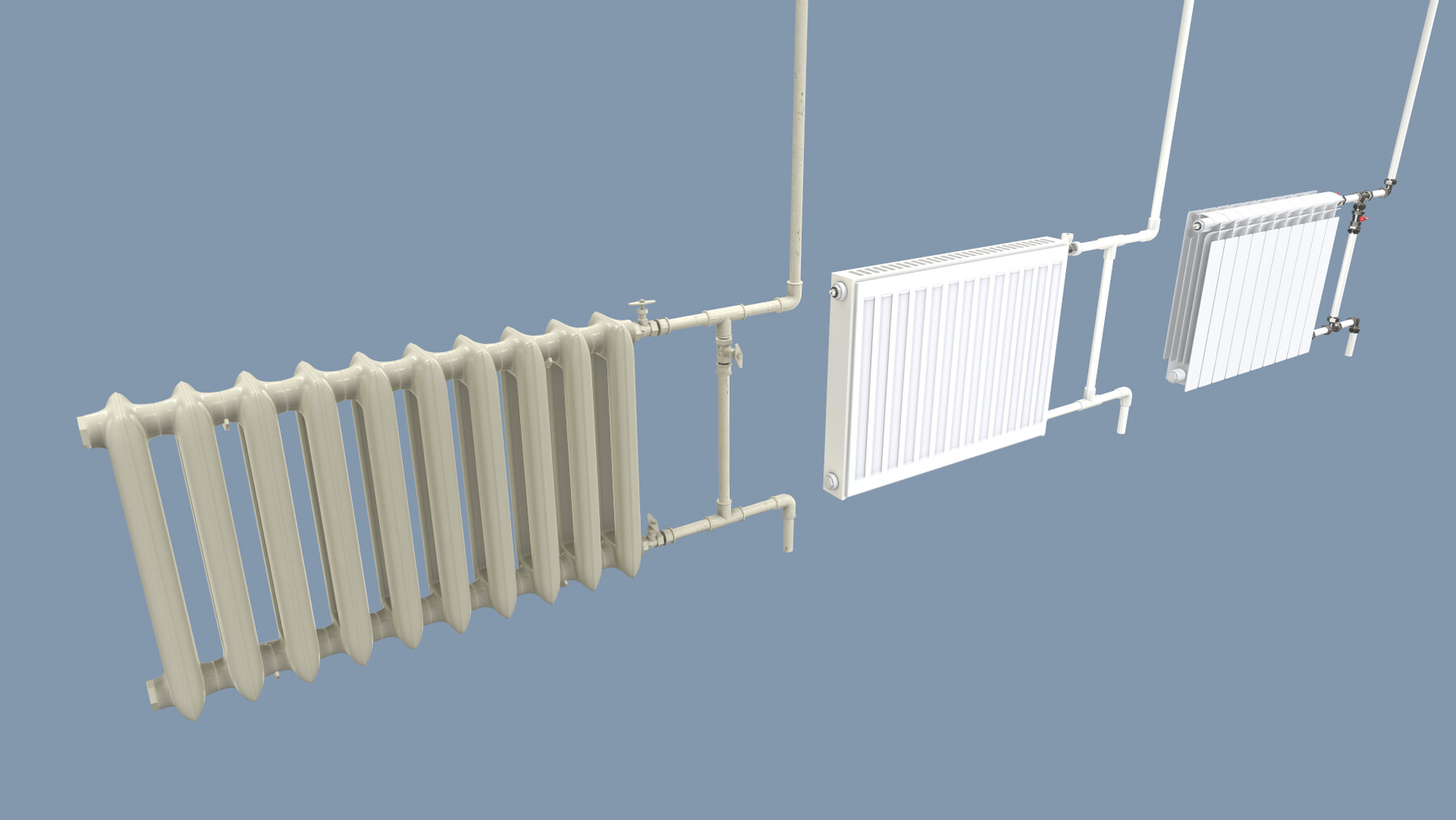 ArtStation - Radiators with Modular Pipes | Game Assets