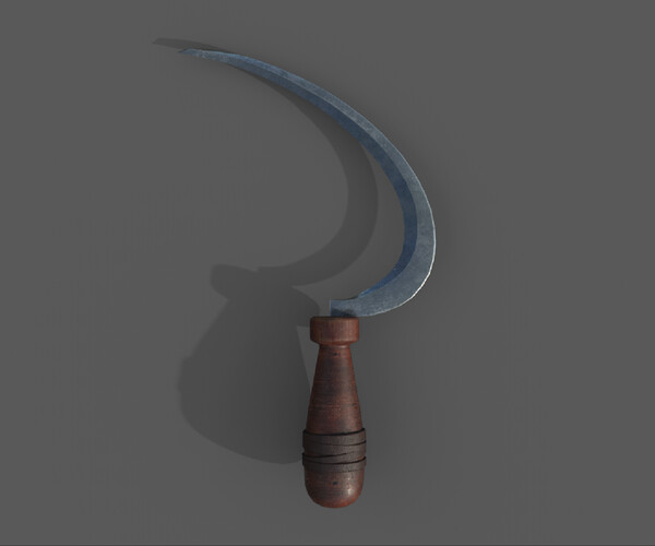 ArtStation - Sickle tool of labor PBR low-poly 3D model Low-poly 3D ...