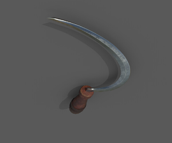 ArtStation - Sickle tool of labor PBR low-poly 3D model Low-poly 3D ...