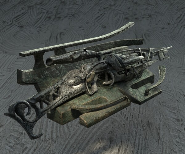 ArtStation - Vintage Scifi Pack VOL 5 Weapons | Game Assets