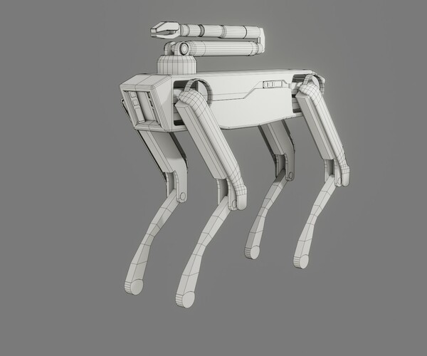 ArtStation - Boston Dynamics Dog with Arm - Low Poly PBR- Game Ready ...
