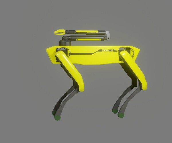 ArtStation - Boston Dynamics Dog with Arm - Low Poly PBR- Game Ready ...
