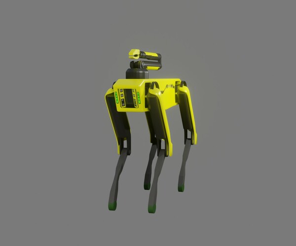 ArtStation - Boston Dynamics Dog with Arm - Low Poly PBR- Game Ready ...