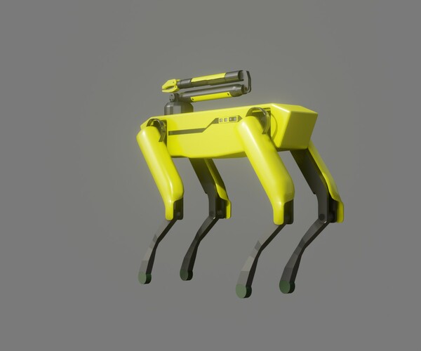 ArtStation - Boston Dynamics Dog with Arm - Low Poly PBR- Game Ready ...