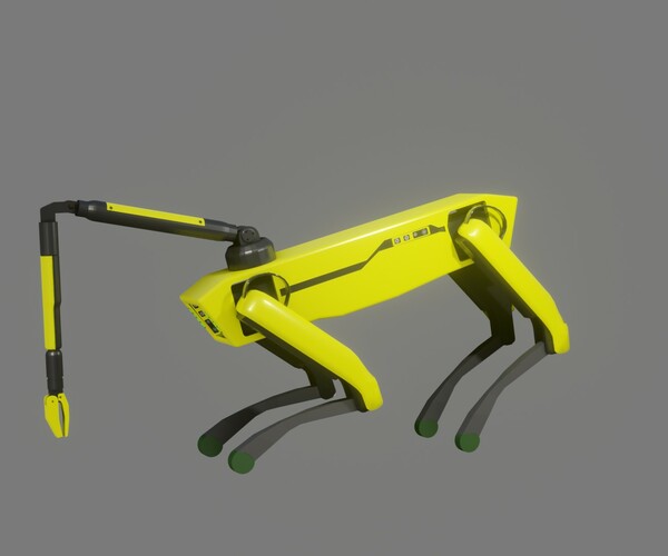 ArtStation - Boston Dynamics Dog with Arm - Low Poly PBR- Game Ready ...