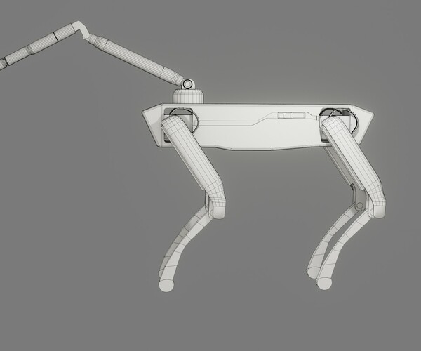 ArtStation - Boston Dynamics Dog with Arm - Low Poly PBR- Game Ready ...