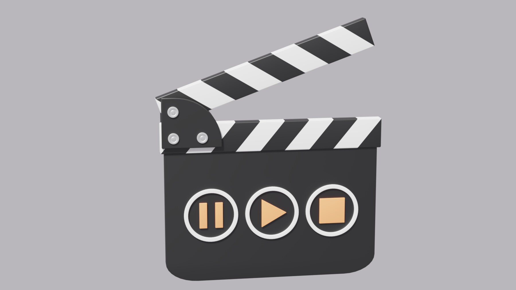 ArtStation - Cartoon Clapper Board 3D model | Game Assets