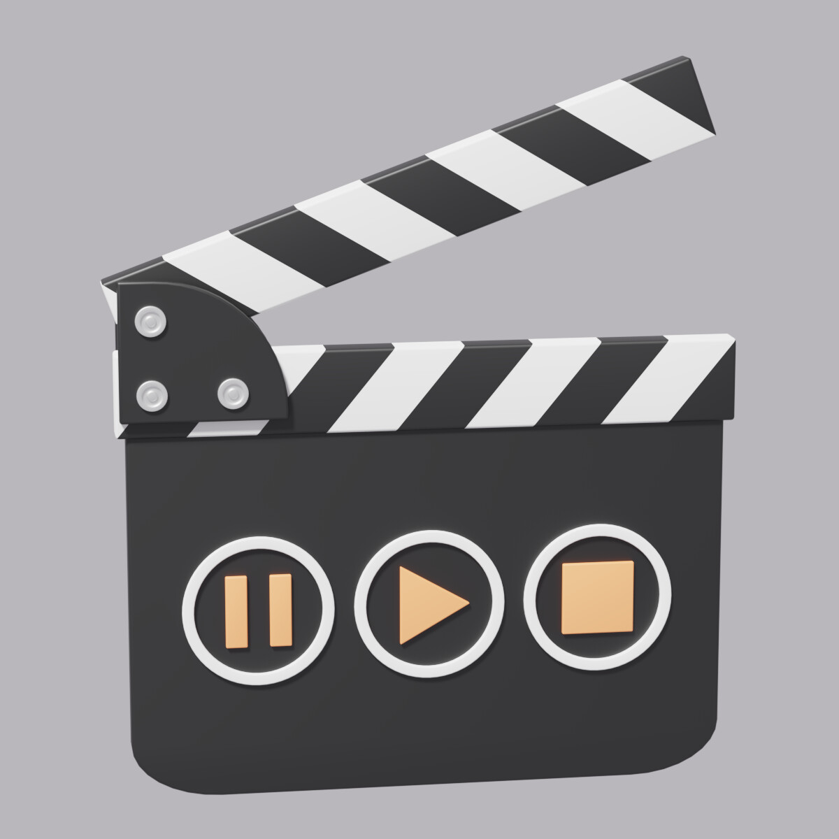 ArtStation - Cartoon Clapper Board 3D model | Game Assets