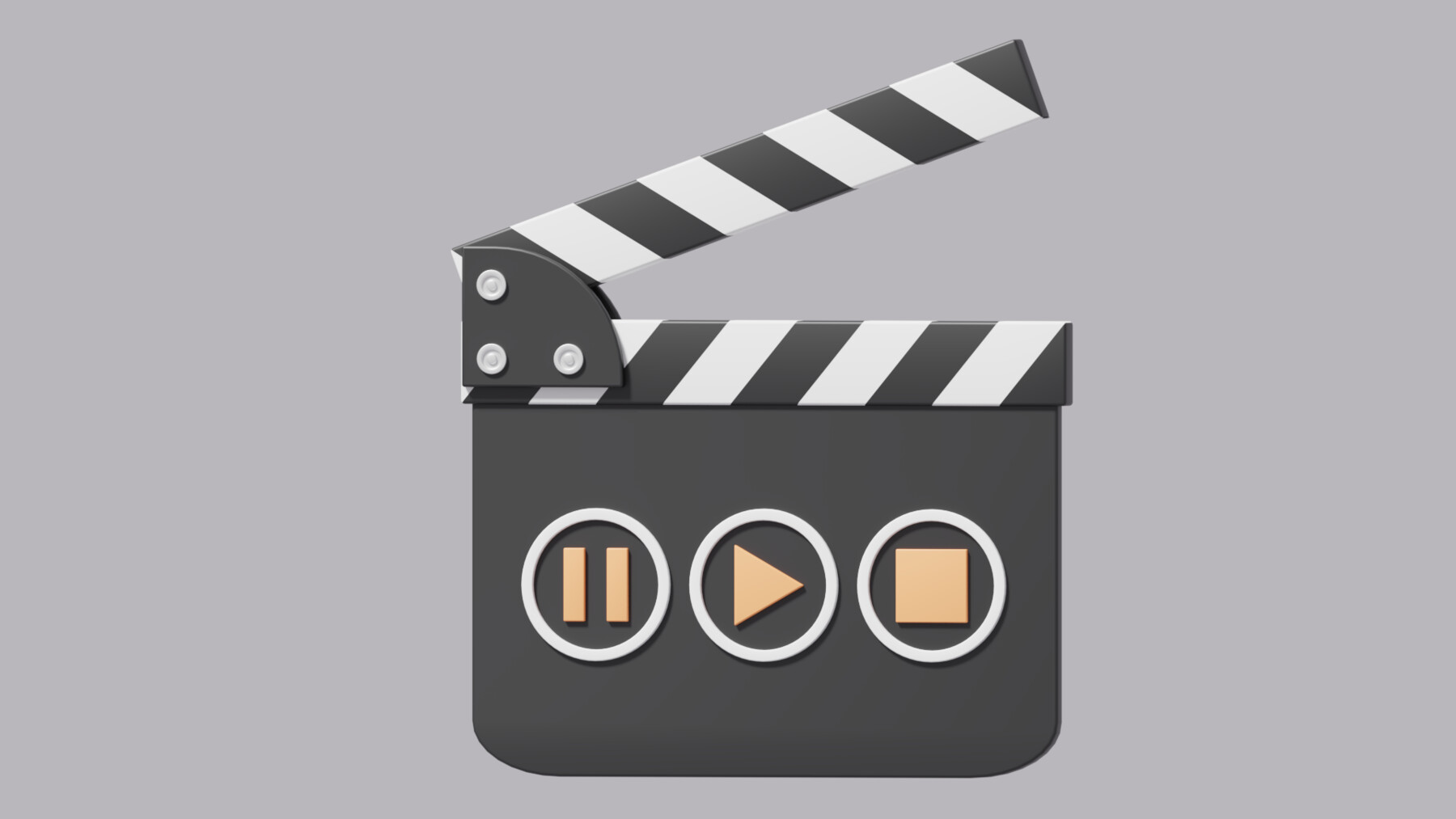 ArtStation - Cartoon Clapper Board 3D model | Game Assets