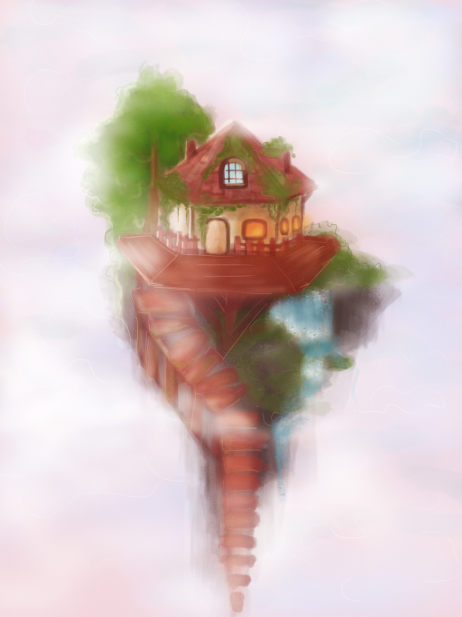 ArtStation - Flying Dream House | Artworks