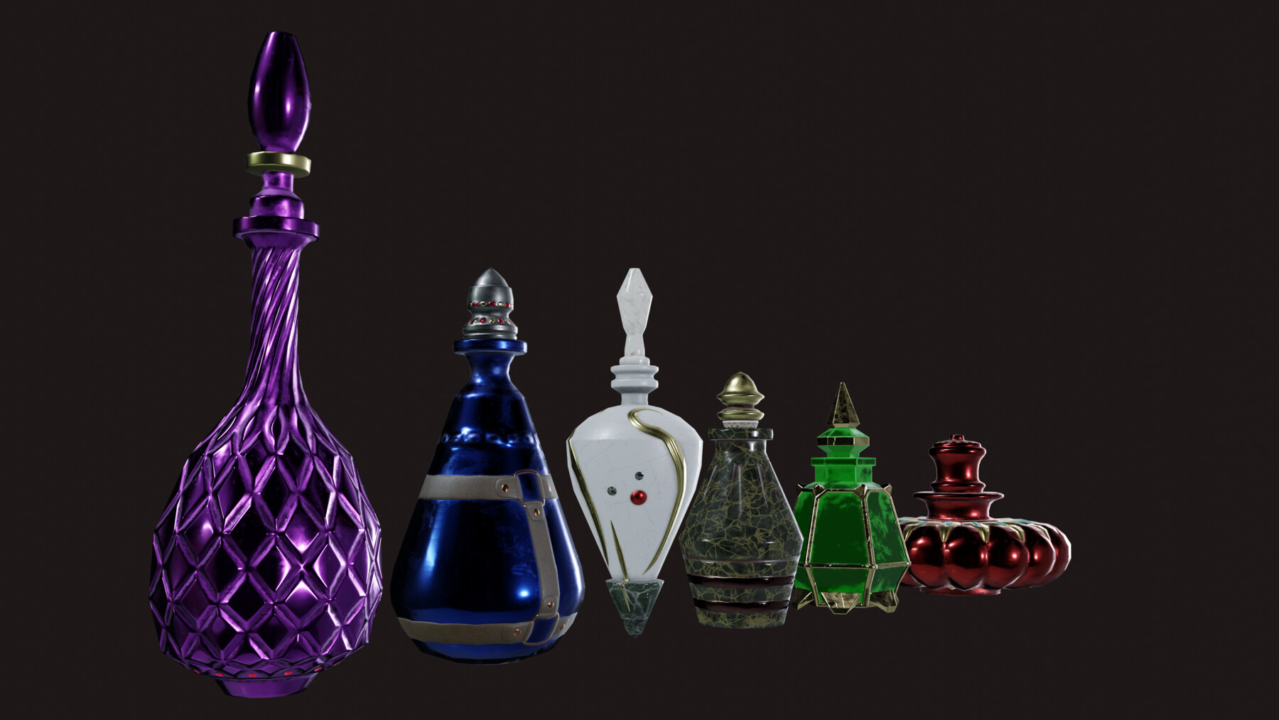 ArtStation - Fantasy Bottle Pack | Game Assets