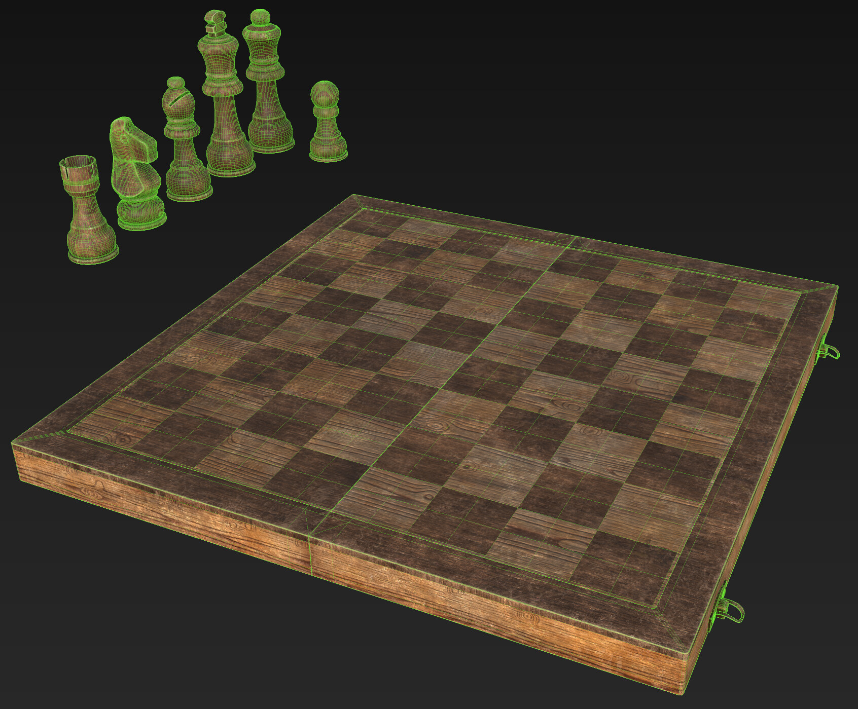 ArtStation - Chess Set WORN & NEW | Game Assets