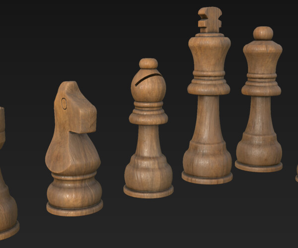 ArtStation - Chess Set WORN & NEW | Game Assets