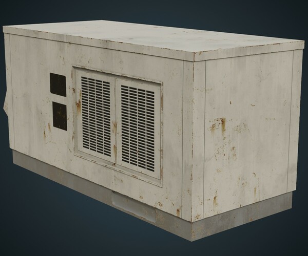 ArtStation - Rooftop AC Unit 4B | Game Assets