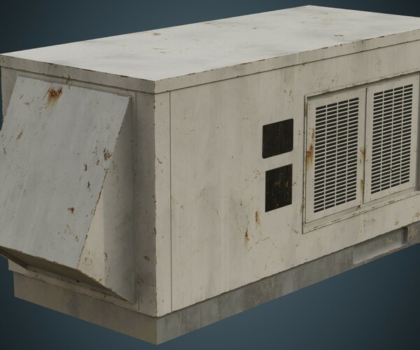 ArtStation - Rooftop AC Unit 4B | Game Assets