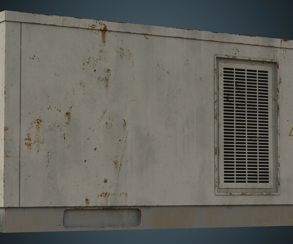 ArtStation - Rooftop AC Unit 4B | Game Assets