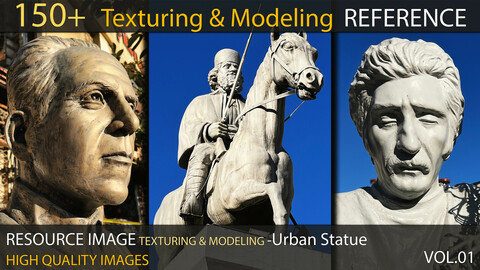 ArtStation - 150+ Texturing & Modeling Reference - Urban Statue - VOL ...