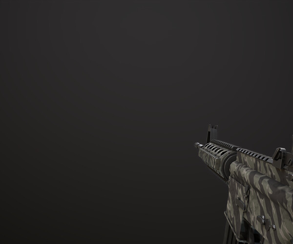 ArtStation - M4A1 with attachments: silencer, scope, front grip +6 ...