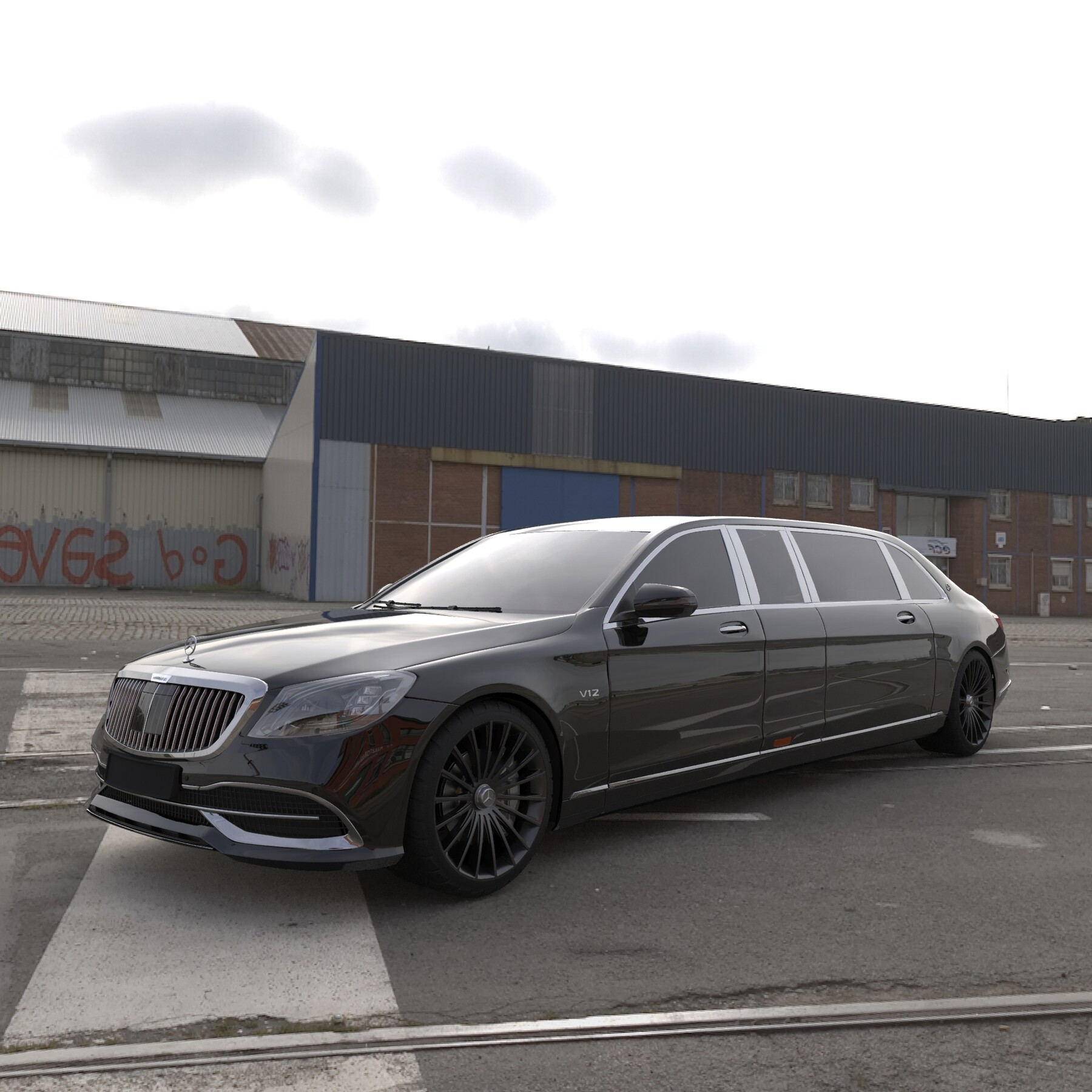 ArtStation - Mercedes-Benz_S650_Pullman_Maybach_2019 | Resources