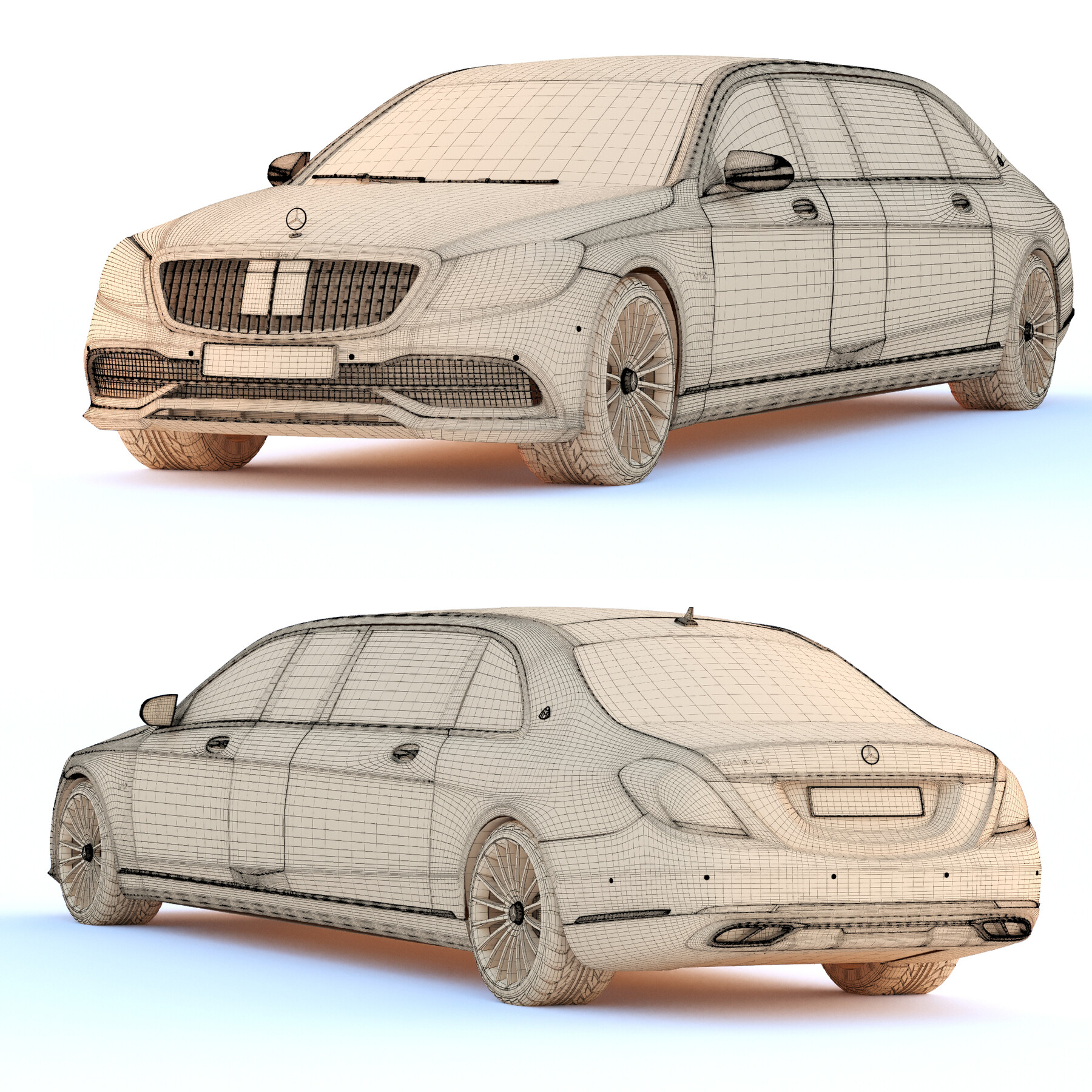ArtStation - Mercedes-Benz_S650_Pullman_Maybach_2019 | Resources