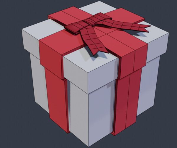 ArtStation - Christmas gift box pack - Game-ready Low-poly 3D model ...